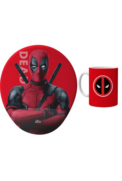Flipped Deadpool Kupa Bardak ve Mousepad Seti