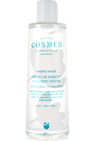 Cosmed Complete Benefit Micellar Makeup Cleansing Water 400 ml Cosmed Complete Benefit Micellar Makeup Cleansing Water 400 ml