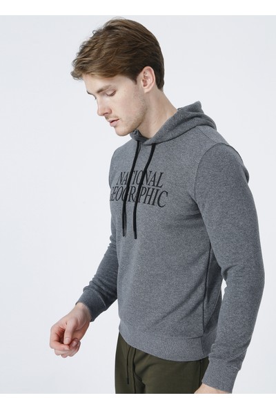 National Geographic Odin Kapüşonlu Antrasit Melanj Erkek Sweatshirt National Geographic Odin Kapüşonlu Antrasit Melanj Erkek Sweatshirt