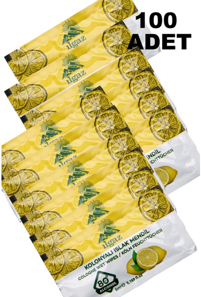 Ilgaz 100 Adet Tek Kullanı mlık Kolonyalı Mendil At Kullan Hijyenik 80 Derece Limon Kolonyalı Islak Mendil Ilgaz 100 Adet Tek Kullanı mlık Kolonyalı Mendil At Kullan Hijyenik 80 Derece Limon Kolonyalı Islak Mendil