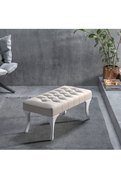 Enka Shop Kapitoneli Ayak Ucu Kapı Önü Antre Bench Puf Bej Enka Shop Kapitoneli Ayak Ucu Kapı Önü Antre Bench Puf Bej