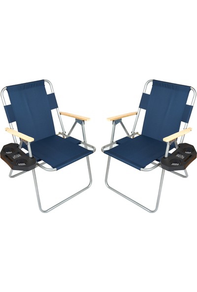Hastunç 2'li Ahşap Kolçaklı Kamp ve Bahçe Sandalyeleri Bardaklık Aparatlı Hastunç 2'li Ahşap Kolçaklı Kamp ve Bahçe Sandalyeleri Bardaklık Aparatlı