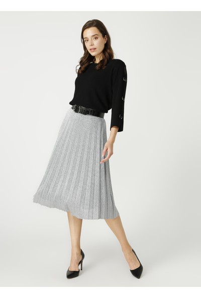 Fabrika Piliseli Siyah Etek