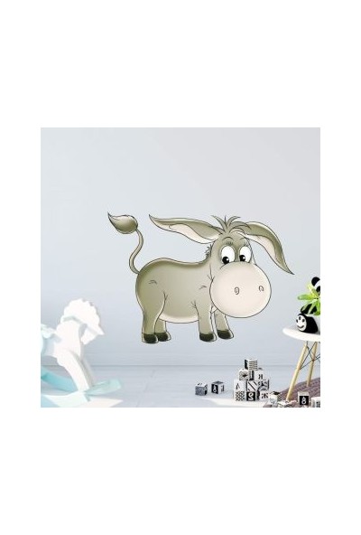 Fec Reklam Küçük Şirin Eşek Çocuk Odası Duvar Sticker