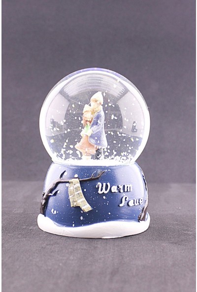 Deco Elit Seni Çok Özledim Kar Küresi Işıklı 9 cm Boy