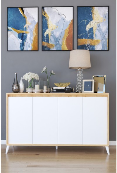 Kzy Mobilya Ikra Konsol Gümüşlük Vitrin