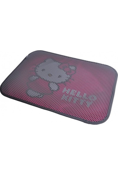 Hello Kitty Kedi Kumu Paspası Dikdörtgen Pembe