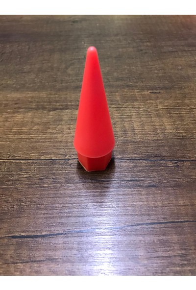 Kk Garaj 17 Mm Sivri Bijon Kapağı Kırmızı (Uzun)