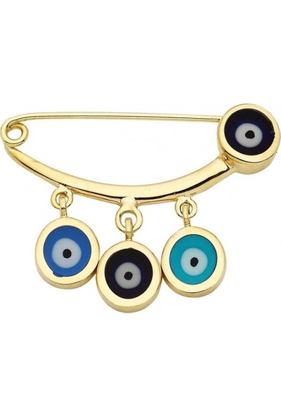 SembolGold Altın Çengel Igne Mineli Göz 3'lü Unisex Iğne SembolGold Altın Çengel Igne Mineli Göz 3'lü Unisex Iğne