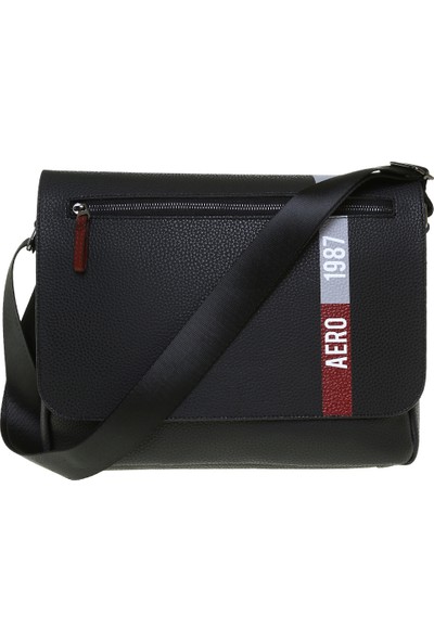 Aeropostale Siyah Postacı Çantası