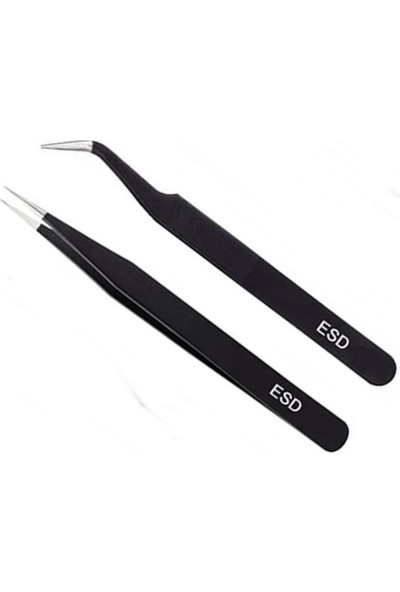 Esd - Çok Amaçlı Telefon Bilgisayar Tablet Tamir Cımbız Seti 2'li Esd - Çok Amaçlı Telefon Bilgisayar Tablet Tamir Cımbız Seti 2'li