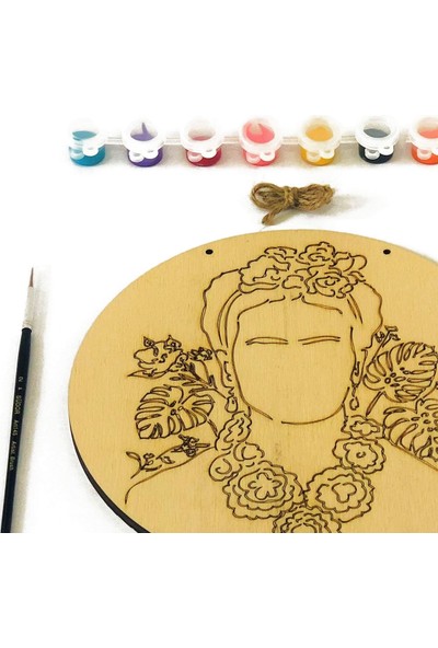 Art İnside Frida Temalı Ahşap Tuval Boyama Seti Hediye Hobi Kiti Art İnside Frida Temalı Ahşap Tuval Boyama Seti Hediye Hobi Kiti