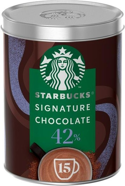 Starbucks Signature Chocolate %42 Kakaolu Sıcak Çikolata Teneke Kutu 330 gr Starbucks Signature Chocolate %42 Kakaolu Sıcak Çikolata Teneke Kutu 330 gr