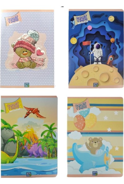 Gıpta First A4 60 Yaprak Karton Kapak Dikişli Defter Çizgili 4 Adet Gıpta First A4 60 Yaprak Karton Kapak Dikişli Defter Çizgili 4 Adet