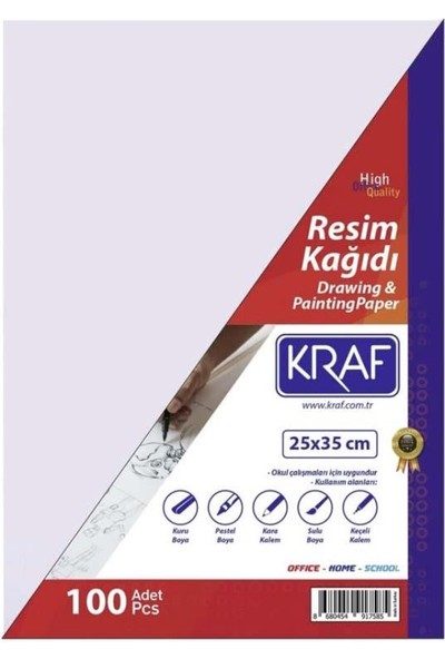 Kraf Resim Kağıdı 25X35 cm 100’LÜ Paket Kraf Resim Kağıdı 25X35 cm 100’LÜ Paket
