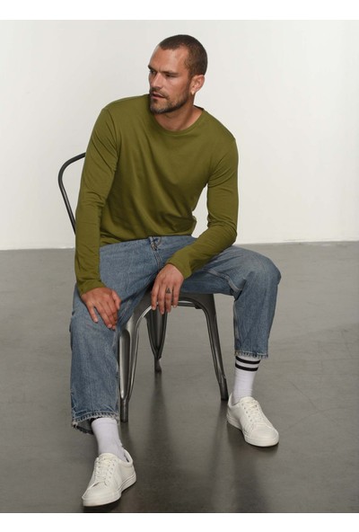 People By Fabrika Haki Erkek T-Shirt