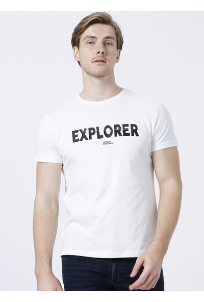 National Geographic T-Shirt, 2xl, Ekru