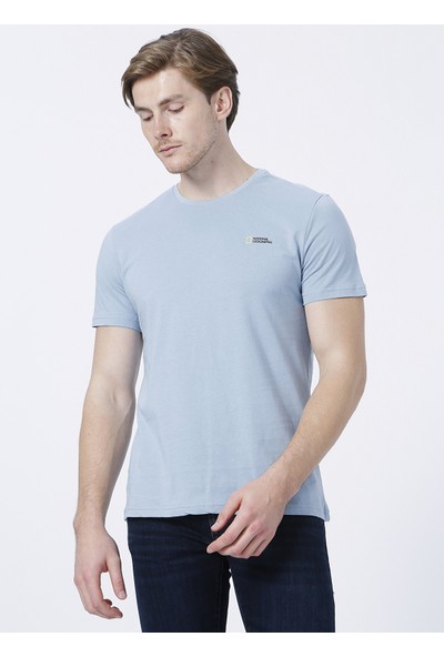 National Geographic Relax Bisiklet Yaka Mavi Erkek T-Shirt National Geographic Relax Bisiklet Yaka Mavi Erkek T-Shirt
