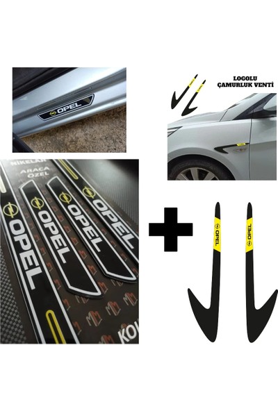 Aksefuar Lazer Opel Vectra B Kapı Eşiği + Logolu Çamurluk Venti Set Aksefuar Lazer Opel Vectra B Kapı Eşiği + Logolu Çamurluk Venti Set
