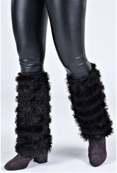 Keyifli Moda Kadın Siyah Kırçıllı Peluş Tozluk Keyifli Moda Kadın Siyah Kırçıllı Peluş Tozluk