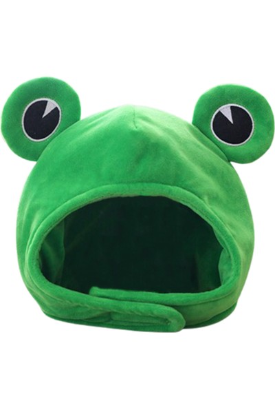 Allure Unisex Karikatür Kurbağa Tasarım Peluş Headgear Şapka Cosplay Fotoğraf Sahne Malzemeleri Allure Unisex Karikatür Kurbağa Tasarım Peluş Headgear Şapka Cosplay Fotoğraf Sahne Malzemeleri