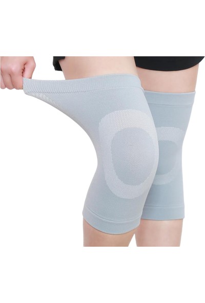 Gogoo Sonbahar ve Kış Kalınlaştırılmış Artı Kadife Örme Dizlikler-Gri (Yurt Dışından)