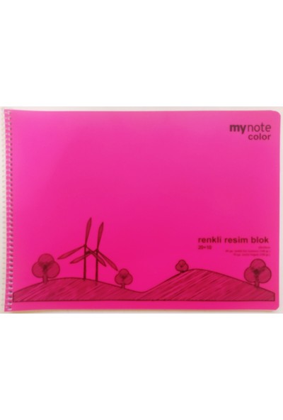 Mynote Renkli Resim Blok 20+10 Yaprak Resim Defteri 25X35