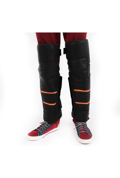 Gogoo Pu Deri Kış Bisikleti Kalınlaşmış Soğuk Geçirmez Uzun Dizlikler-Siyah (Yurt Dışından)