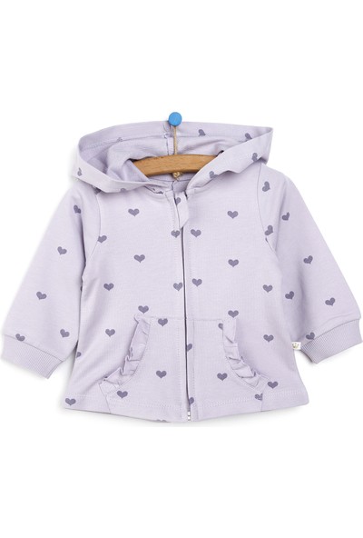 For My Baby My Heart Kapüşonlu Hırka