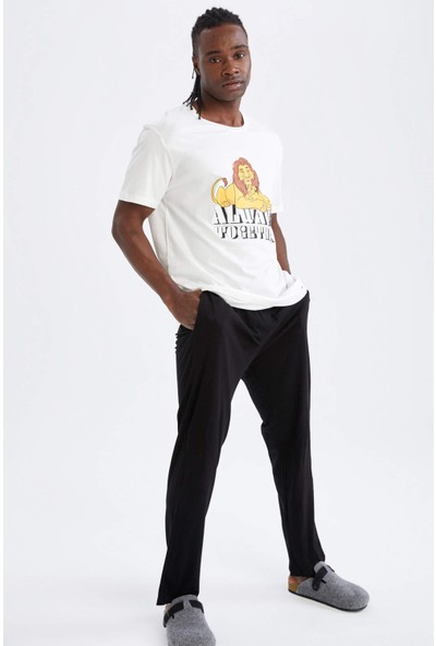 DeFacto Aile Konsepti Lion King Lisanslı Regular Fit Pijama Takımı V7858AZ21AU