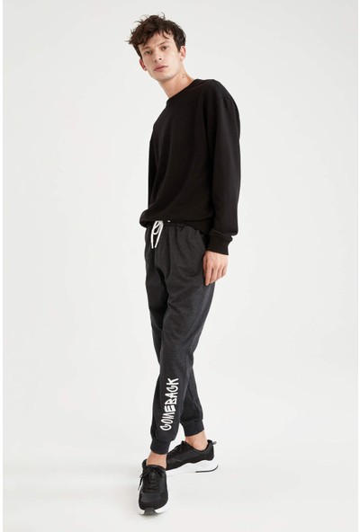 DeFacto Slim Fit Baskılı Jogger Eşofman Altı W4413AZ21WN