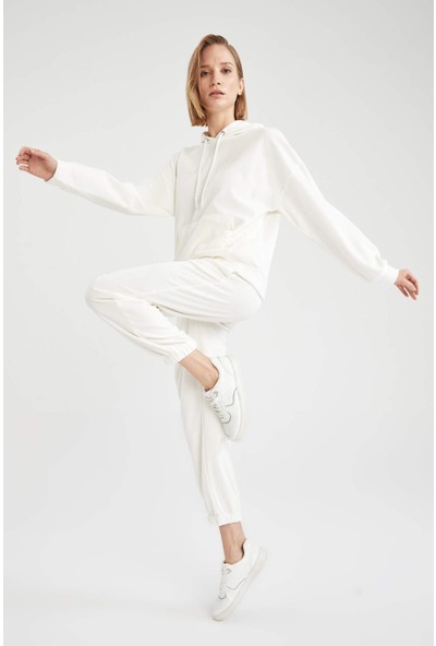 DeFacto Kadife Relax Fit Jogger Eşofman Altı W1976AZ21WN