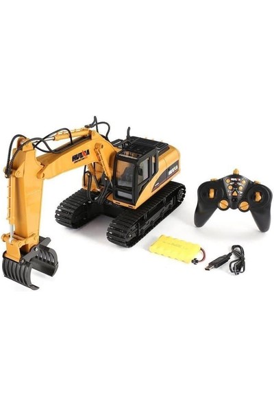 Huına 1/14 Yüksek Kalite Rc Model Paletli Ekskavatör Kereste Kepçesi Uzaktan Kumandalı Çok Fonksiyonlu Metal İş Makinası - 2.4G Full Fonksiyon Sesli Ve Işıklı - 1570 Huına 1/14 Yüksek Kalite Rc Model Paletli Ekskavatör Kereste Kepçesi Uzaktan Kumandalı Çok Fonksiyonlu Metal İş Makinası - 2.4G Full Fonksiyon Sesli Ve Işıklı - 1570