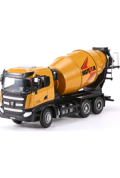 HUINA 1/50 Çimento Kamyonu Mikser İş Makinası - 1719 - Sergilenmeye Hazır Diecast Metal ( Kumandalı Değildir )