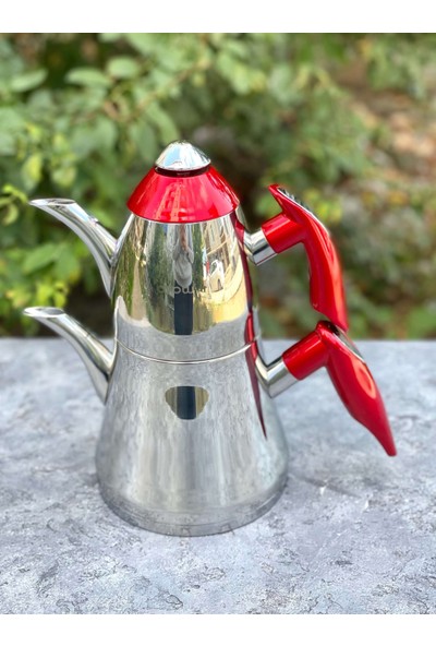 Arow Diana Çelik Çaydanlık Takımı - Kırmızı