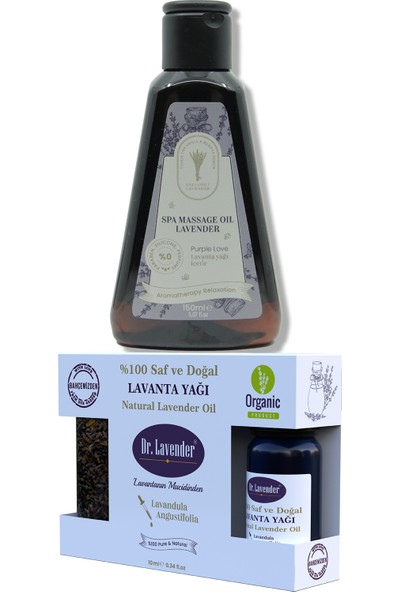 Dr. Lavender Dr. Lavenderlavanta Yağlı Masaj Yağı 150 ml Rahatlatıcı Ağrı Hafifletici + Lavanta Yağı Uçucu Yağ 2'li Set Dr. Lavender Dr. Lavenderlavanta Yağlı Masaj Yağı 150 ml Rahatlatıcı Ağrı Hafifletici + Lavanta Yağı Uçucu Yağ 2'li Set