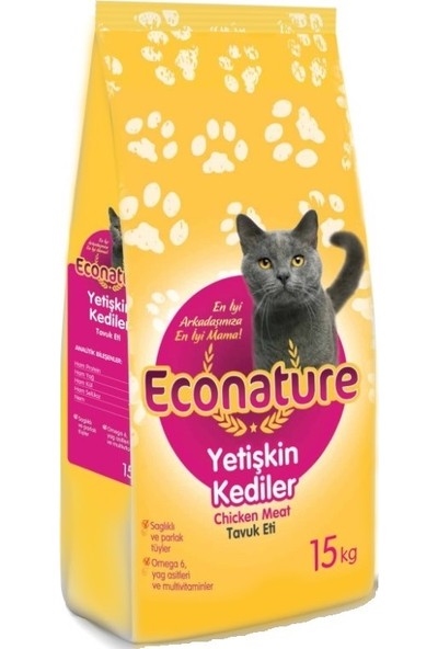 Econature Tavuklu Yetişkin Kedi Maması 15 kg Econature Tavuklu Yetişkin Kedi Maması 15 kg