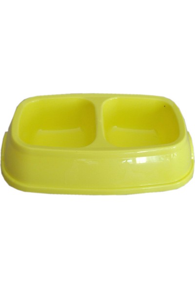 Markapet Ikili Plastik Mama ve Su Kabı 200 + 200 ml Sarı Markapet Ikili Plastik Mama ve Su Kabı 200 + 200 ml Sarı