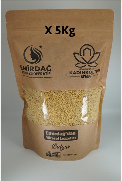 Emirdağ Kadın Kooperatifi Yerli Bulgur 5 x 1 kg