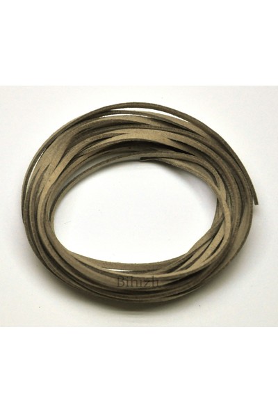 Bihızlı Süet Ip Vizon Rengi ( 5 Metre ) Çap: 3x1,5 mm