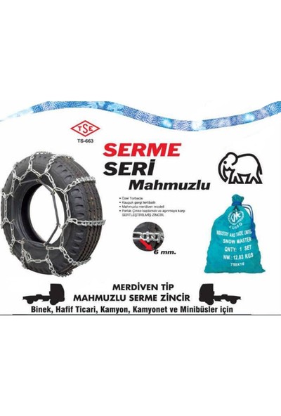 Knk Serme Kar Patinaj Zinciri Mahmuzlu 235X65XR16