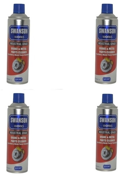 Swanson Works Fren Disk ve Balata Spreyi 500 ml 4 Adet Swanson Works Fren Disk ve Balata Spreyi 500 ml 4 Adet