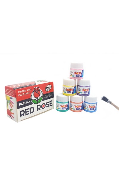 Red Rose Parmak Boya Seti Seti 6X25ML
