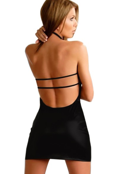 Liona Siyah Bayan Mini Fantazi Elbise Liona Siyah Bayan Mini Fantazi Elbise