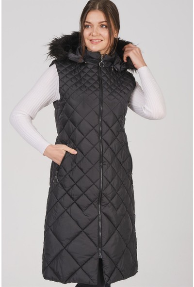 Dewberry Z6718 Dewberry Bayan Yelek-Siyah