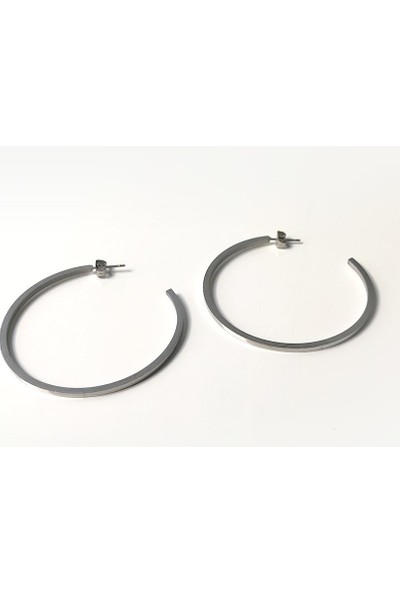 Teen Jewellry Ikili Ince Düz Silver Halka Küpe Teen Jewellry Ikili Ince Düz Silver Halka Küpe