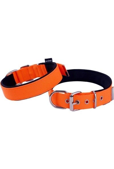 Actire x Neon Yumuşak Doku Köpek Boyun Tasma Orange Medium 57 cm Actire x Neon Yumuşak Doku Köpek Boyun Tasma Orange Medium 57 cm