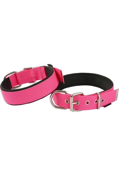Actire x Neon Yumuşak Doku Köpek Boyun Tasma Pink Medium 45 cm Actire x Neon Yumuşak Doku Köpek Boyun Tasma Pink Medium 45 cm