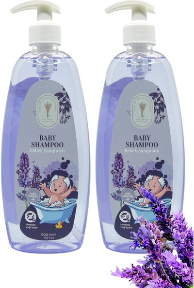 Gallipoli Lavender Bitkisel Lavanta Yağlı Bebek Şampuanı 500 ml Rahatlatıcı Uyku Şampuanı 2'li Rahatlatıcı Anti Terapi Gallipoli Lavender Bitkisel Lavanta Yağlı Bebek Şampuanı 500 ml Rahatlatıcı Uyku Şampuanı 2'li Rahatlatıcı Anti Terapi