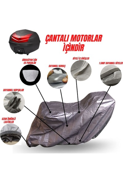 Efe Oto Aksesuar Yamaha Xmax 250 Iron Max Abs Çantalı (Topcase'li) Motosiklet Motor Brandası Efe Oto Aksesuar Yamaha Xmax 250 Iron Max Abs Çantalı (Topcase'li) Motosiklet Motor Brandası